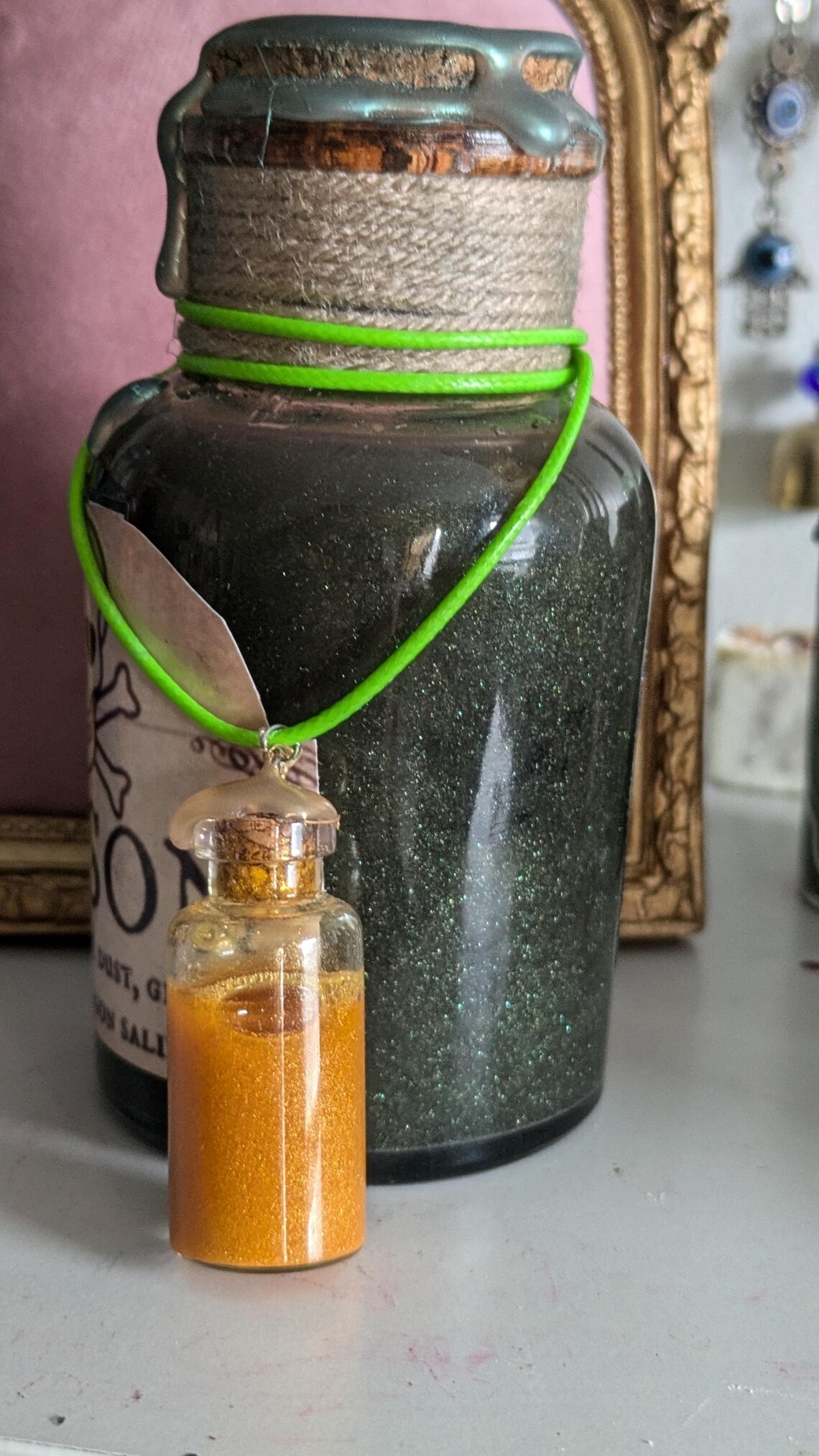 Poison With Antidote Necklace Color Changing Magic Potion Bottle Glass ...