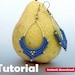 Macrame Earrings Tutorial 10, Micro Macrame Pattern, Pdf Tutorial, DIY ...