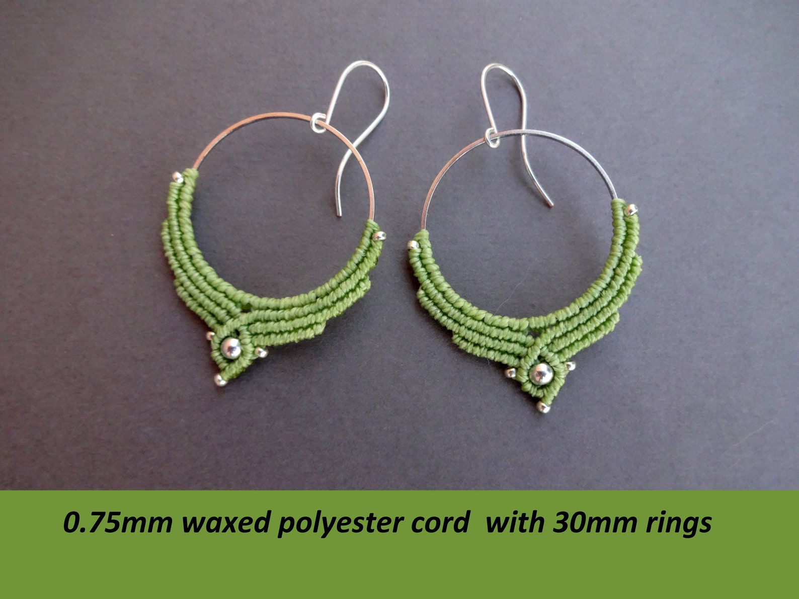 Macrame Earrings Tutorial 5, Photo Pattern, Pdf Tutorial, DIY Macrame ...