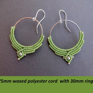 Macrame Earrings Tutorial 5, Micro Macrame Pattern, Pdf Tutorial, DIY Macrame Earrings, Macrame ...