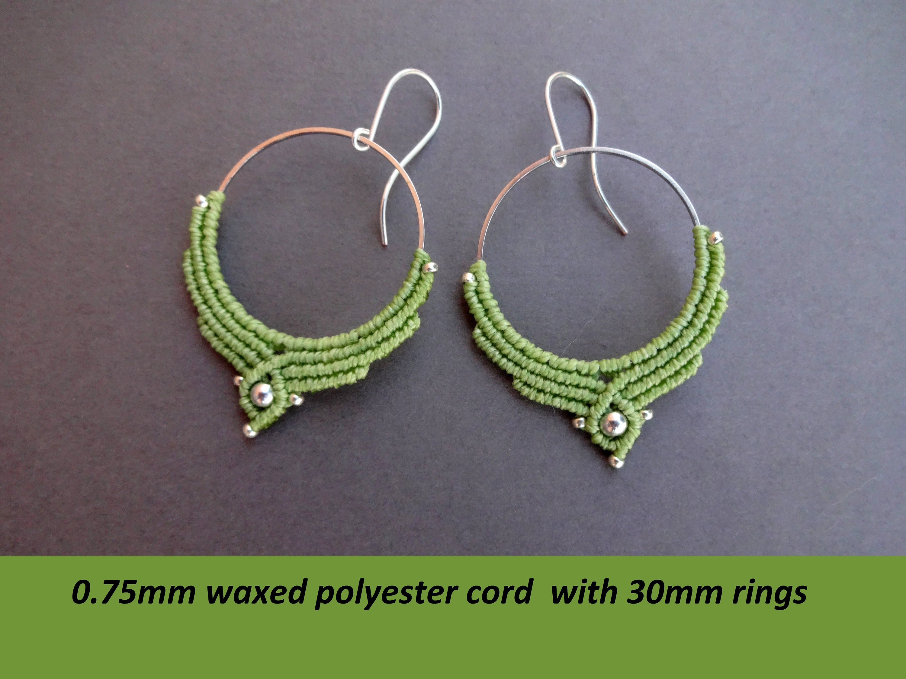 Macrame Earrings Tutorial 5 Micro Macrame Pattern Pdf | Etsy