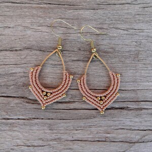 Macrame Earrings Tutorial 10, Micro Macrame Pattern, Pdf Tutorial, DIY ...