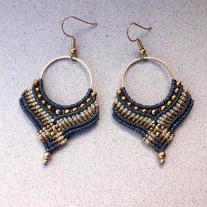 Macrame Earrings Tutorial 11, Micro Macrame Pattern, Pdf Tutorial, DIY ...