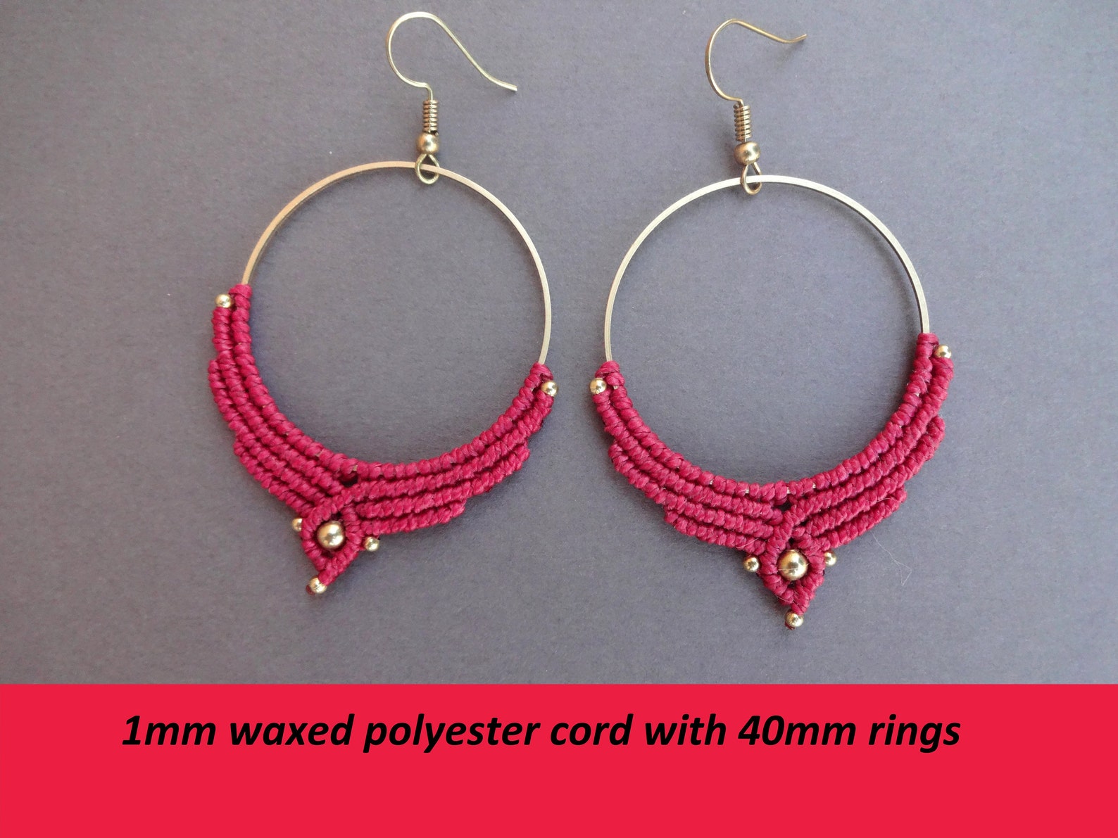 Macrame Earrings Tutorial 5 Micro Macrame Pattern Pdf | Etsy
