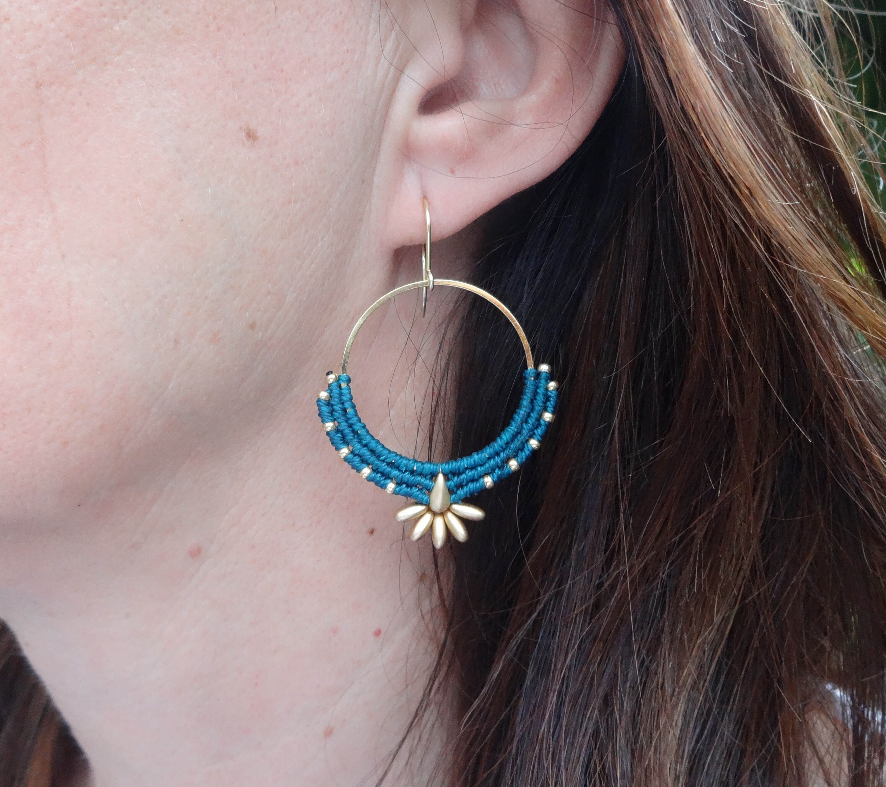 Macrame Earrings Tutorial 8, Photo Pattern, Pdf Tutorial, DIY Macrame ...
