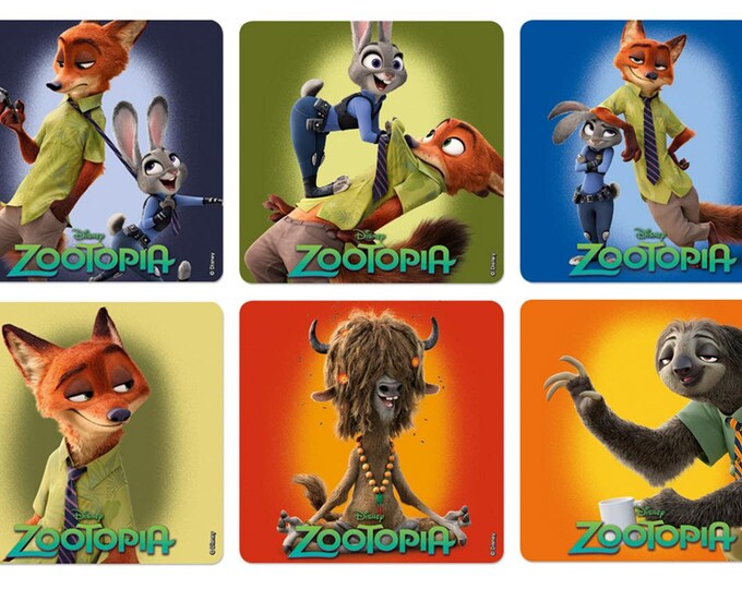 25 (licensed) Zootopia Stickers, 2.5" X 2.5" - Etsy