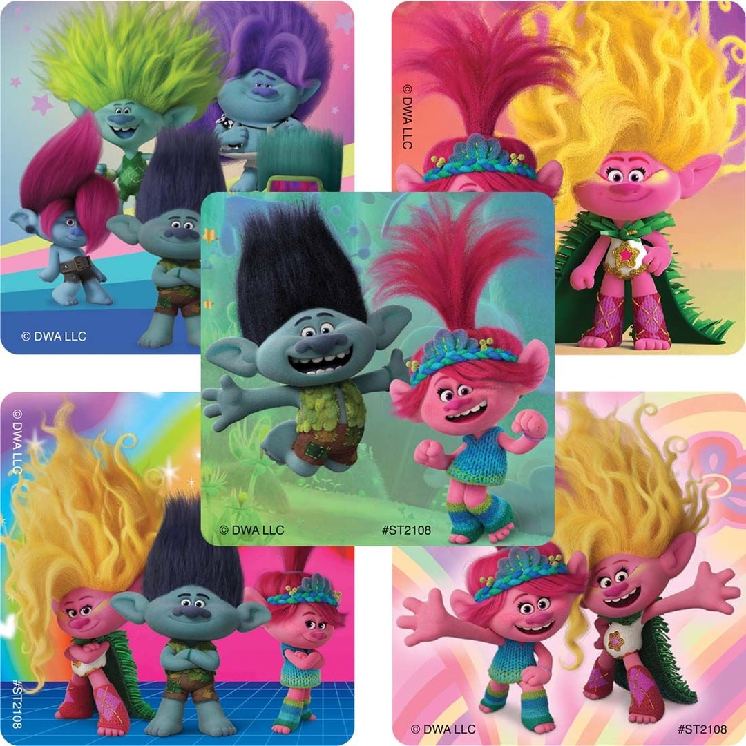 25 Trolls Band Together Stickers, 2.5" X 2.5" Each - Etsy
