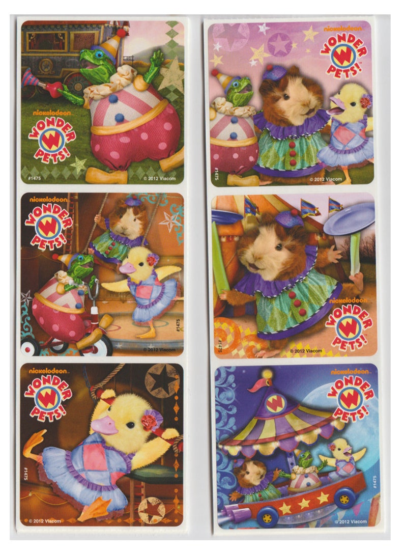 25 Wonder Pets Circus Stickers 2.5 x 2.5 | Etsy
