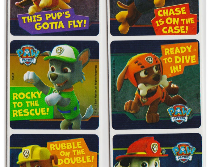 25 licensed Paw Patrol Sayings Stickers, 2.5 X 2.5 - Etsy