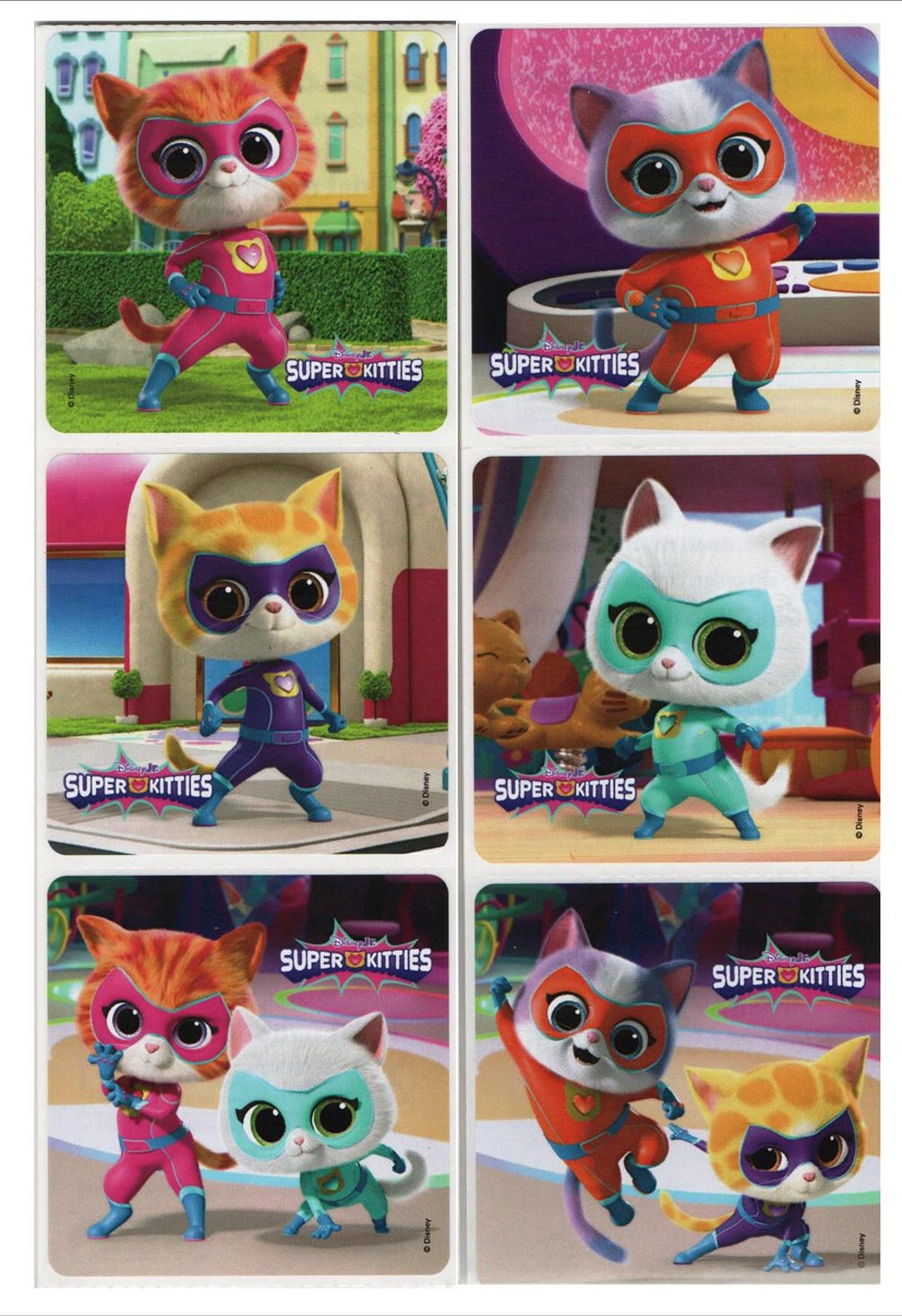 25 (licensed) Superkitties Stickers, 2.5" X 2.5" - Etsy