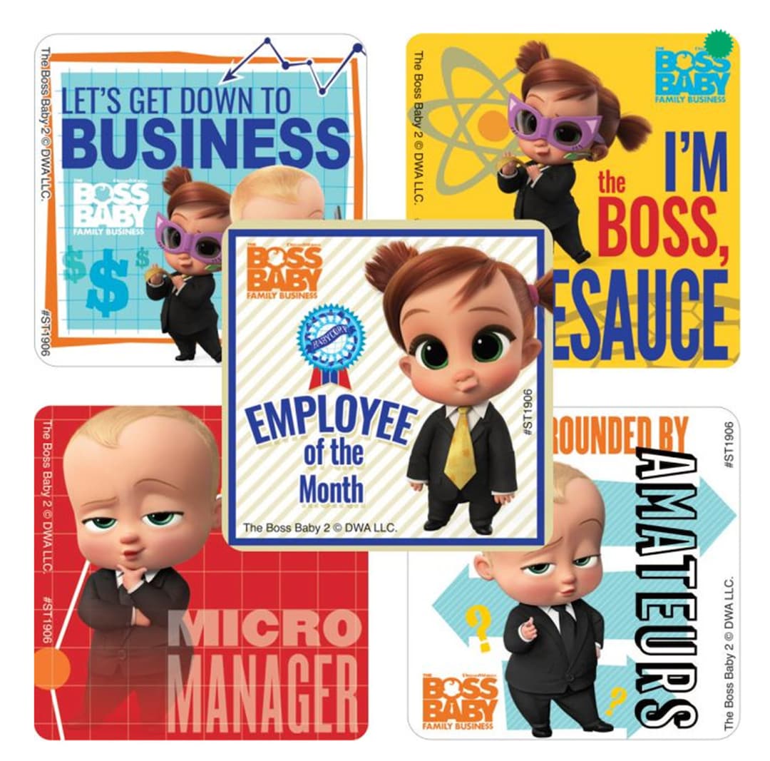 25 (licensed) Boss Baby Stickers, 2.5" X 2.5" - Etsy