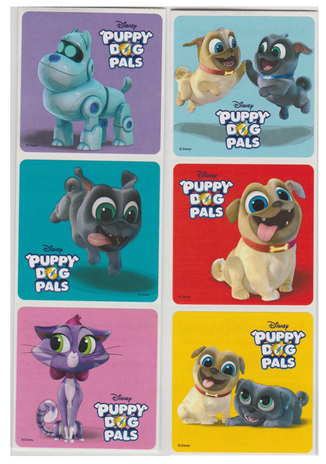 25 (licensed) Puppy Dog Pals Stickers, 2.5" X 2.5" Each - Etsy