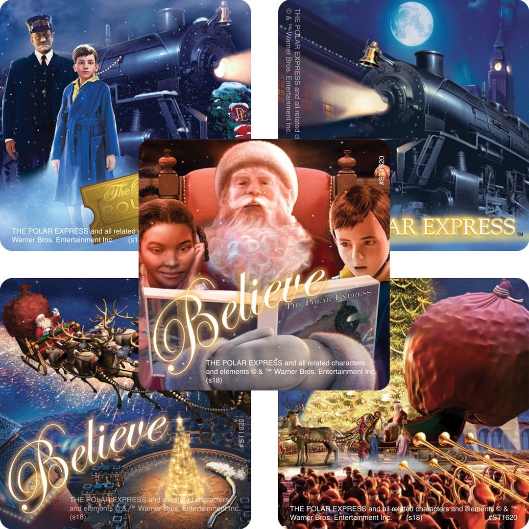 25 (licensed) Polar Express Stickers, 2.5" X 2.5" Each - Etsy