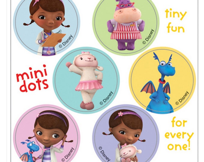 150 Doc Mcstuffins Mini Stickers 7/8 Round Each - Etsy