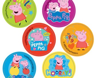 Peppa Pig Stickers | Etsy