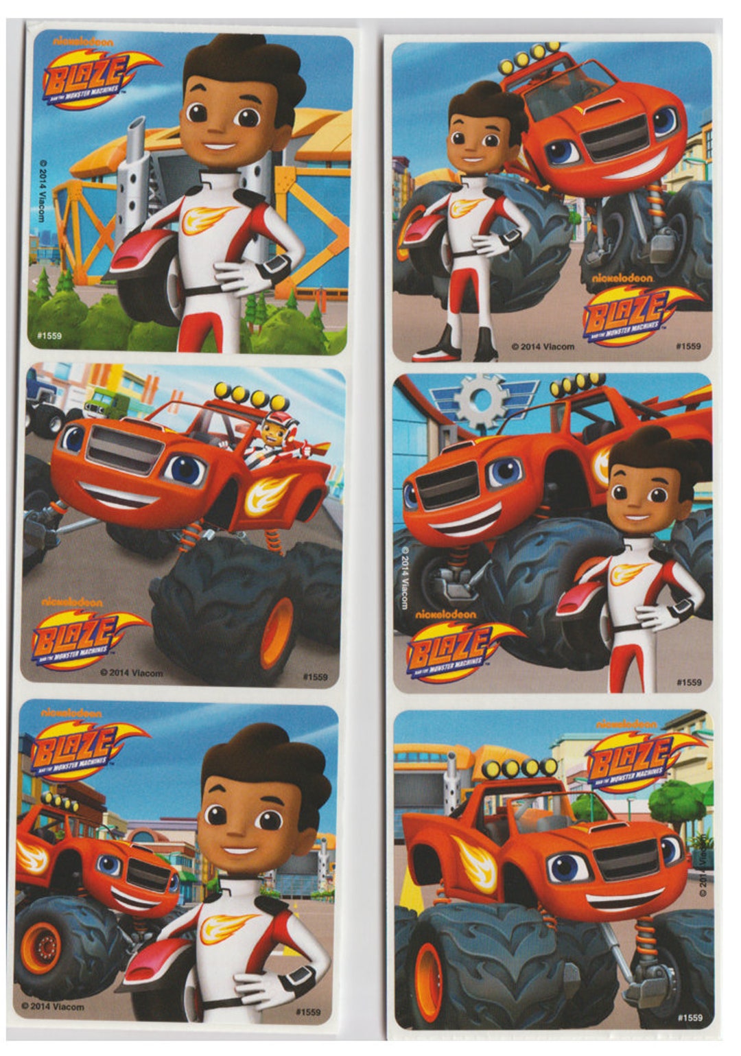 25 (licensed) Blaze and the Monster Machines Stickers, 2.5" X 2.5" - Etsy