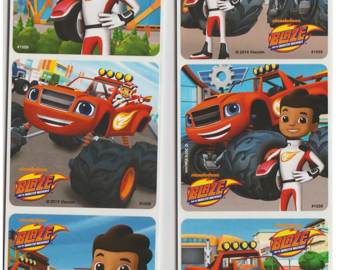 25 (licensed) Blaze and the Monster Machines Stickers, 2.5" X 2.5" - Etsy