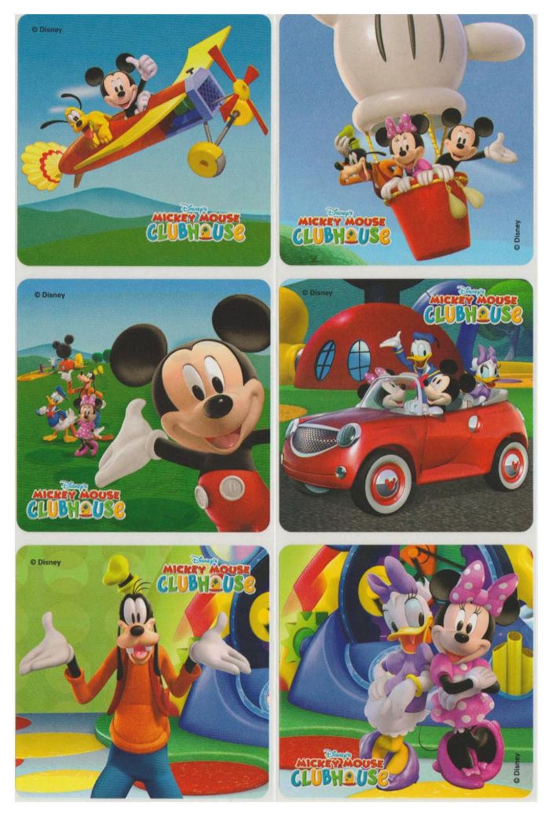 25 (licensed) Mickey Mouse Clubhouse Stickers, 2.5" X 2.5" Each - Etsy