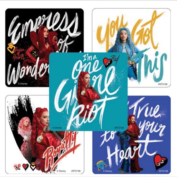 Descendants Rise of Red Stickers - Etsy