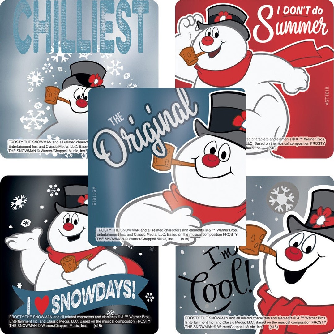 20 (licensed) Frosty the Snowman Foil Stickers, 2.5" X 2.5" Each - Etsy