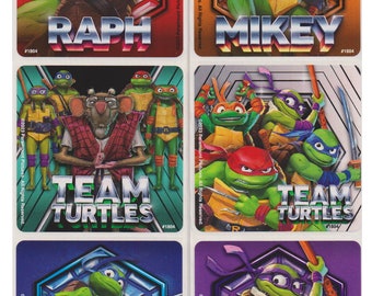 25 licensed Teenage Ninja Turtles Mutant Mayhem Stickers, 2.5 X 2.5 ...