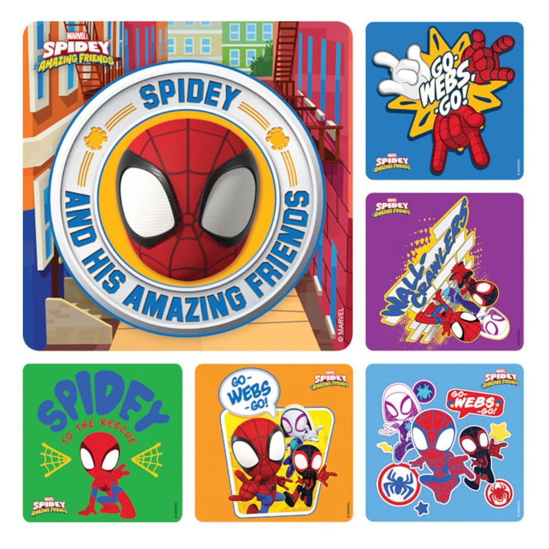 25 Spidey and His Amazing Friends Stickers, 2.5" X 2.5" Each - Etsy