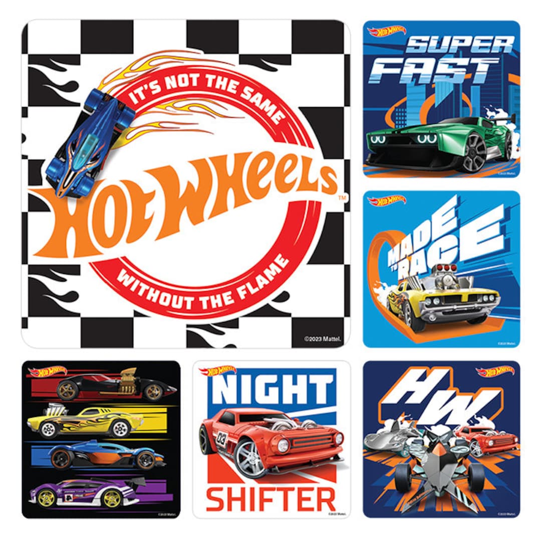 25 (licensed) Hot Wheels Cars Stickers, 2.5" X 2.5" - Etsy