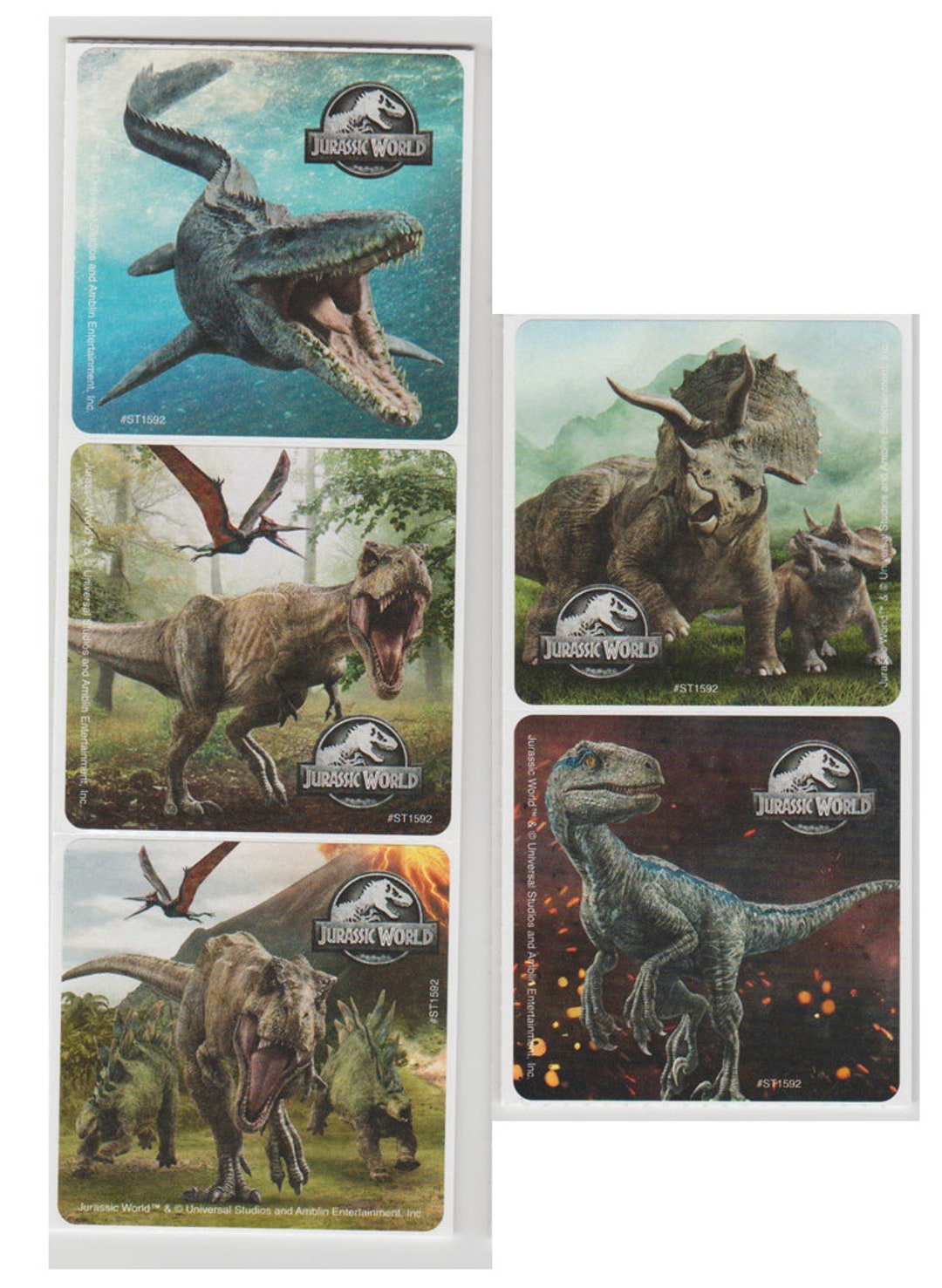 25 (licensed) Jurassic World Fallen Kingdom Stickers, 2.5" X 2.5" - Etsy