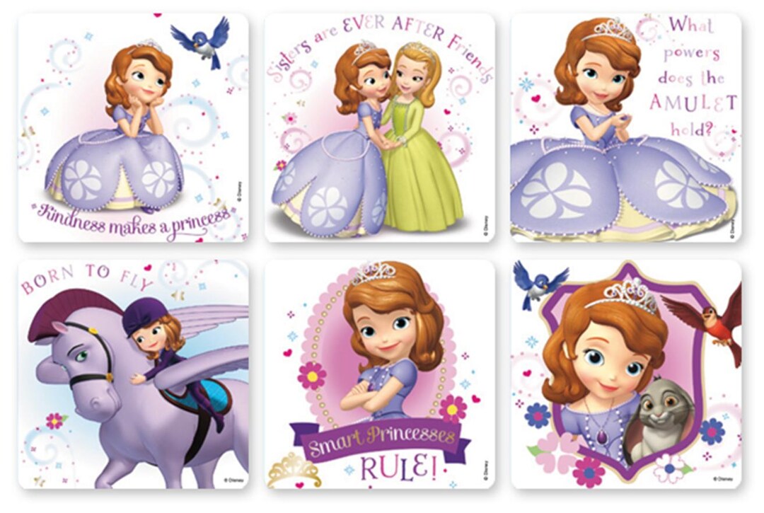 25 (licensed) Sofia the First Stickers, 2.5" X 2.5" - Etsy