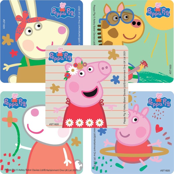 Peppa Pig Stickers - Etsy