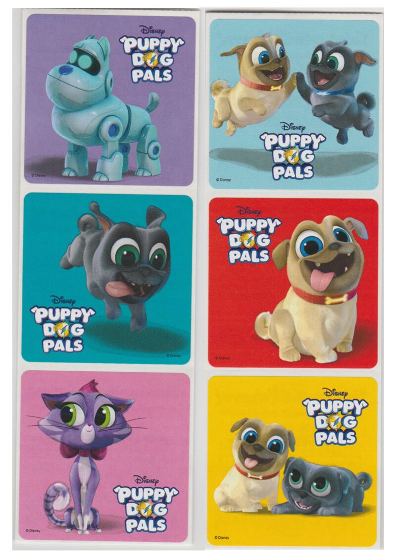25 Puppy Dog Pals Stickers 2.5 X 2.5 | Etsy