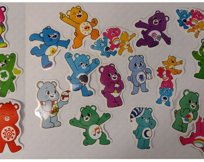 18 Care Bears Vinyl Stickers, 2.5" X Various Sizes - Etsy