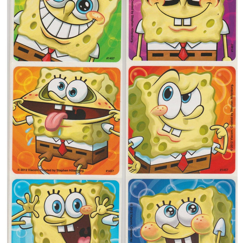 Spongebob Stickers - Etsy