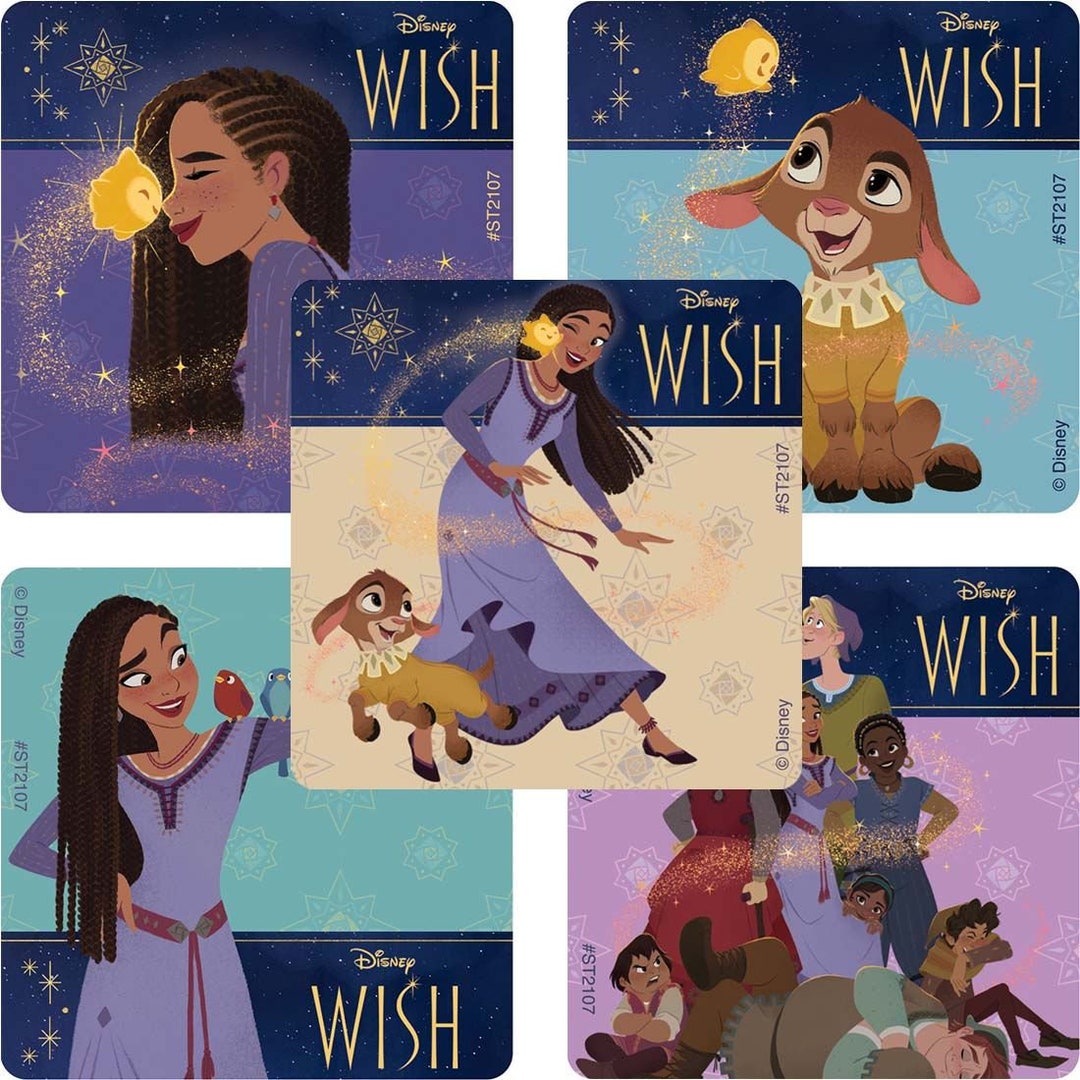 25 (licensed) Disney Wish Stickers, 2.5" X 2.5" Each - Etsy