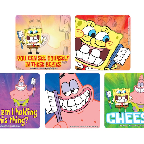 Spongebob Logo Stickers - Etsy