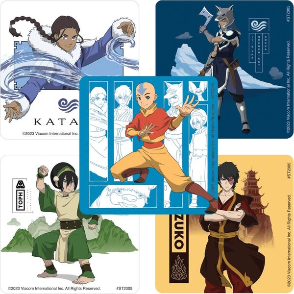 Avatar the Last Airbender Vinyl Stickers - Etsy