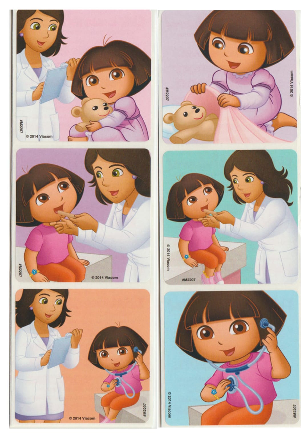25 (licensed) Dora Visits the Doctor Stickers, 2.5" X 2.5" - Etsy