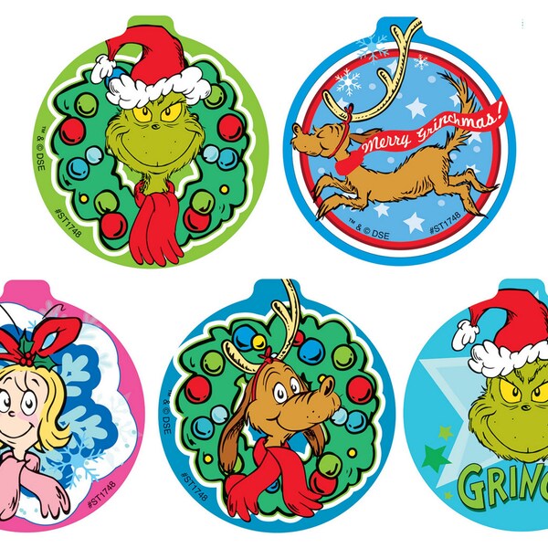 The Grinch Stickers - Etsy