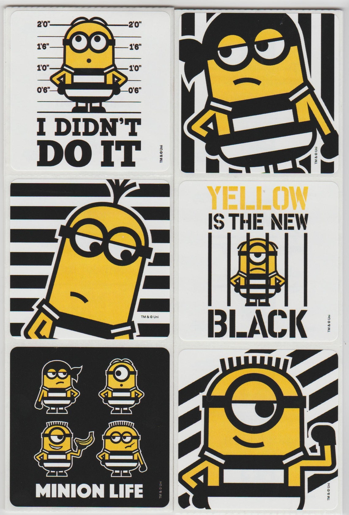 25 licensed Despicable Me 3 Stickers, 2.5 X 2.5 Each - Etsy
