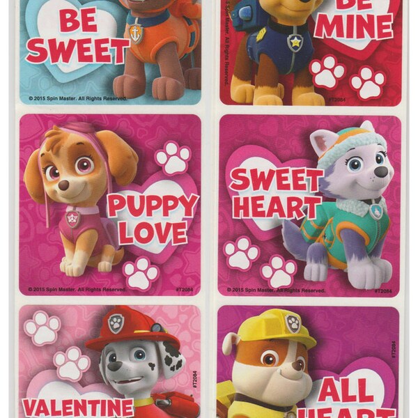 Paw Patrol Valentine Card Svg - Etsy