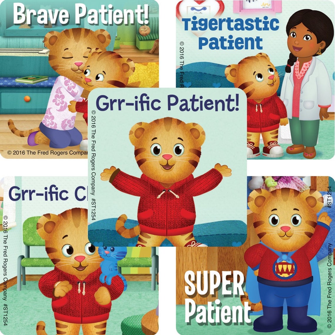 25 Licensed Daniel Tiger Grr-iffic Patient Stickers 2.5 - Etsy