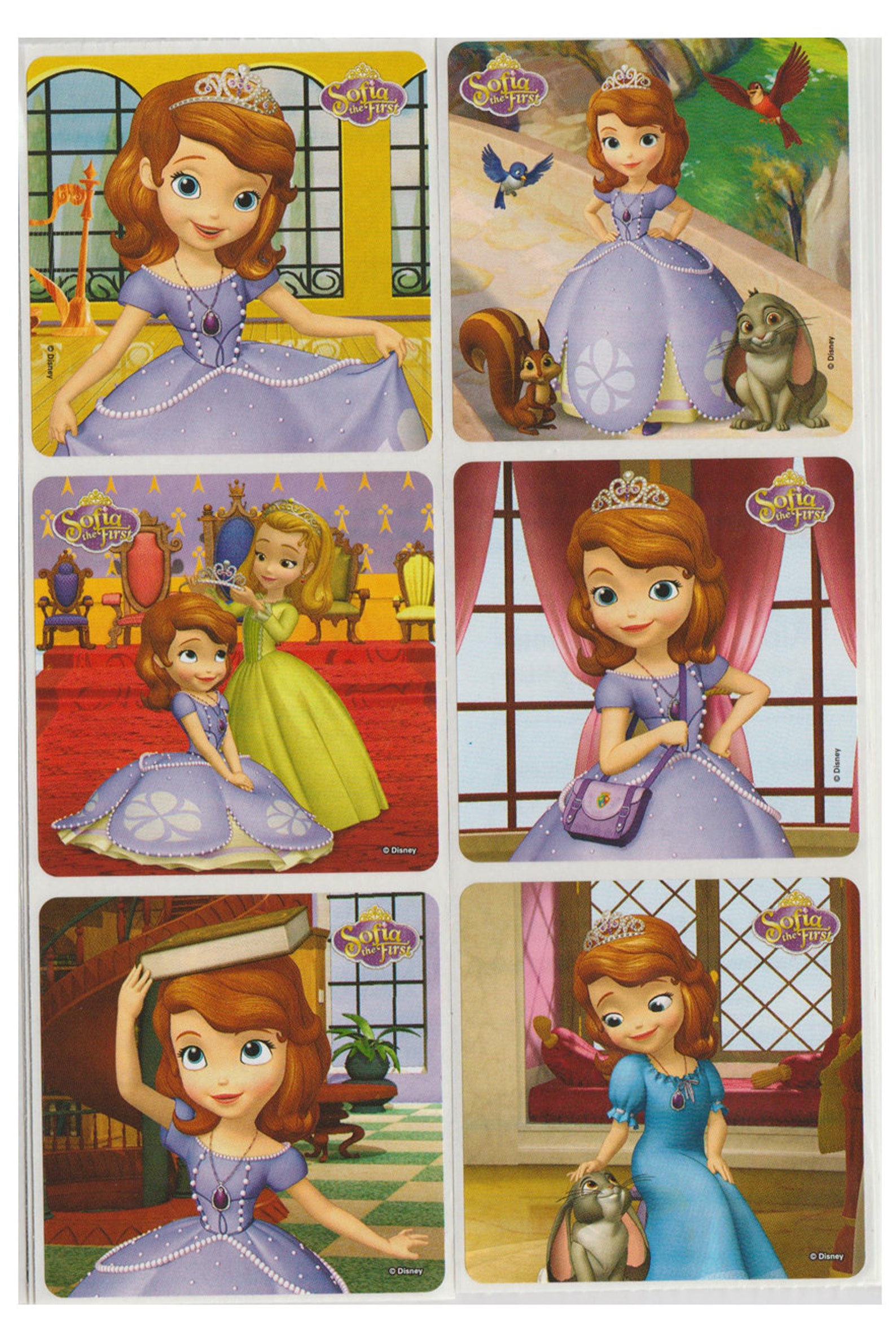 25 Sofia the First Stickers, 2.5" X 2.5" - Etsy