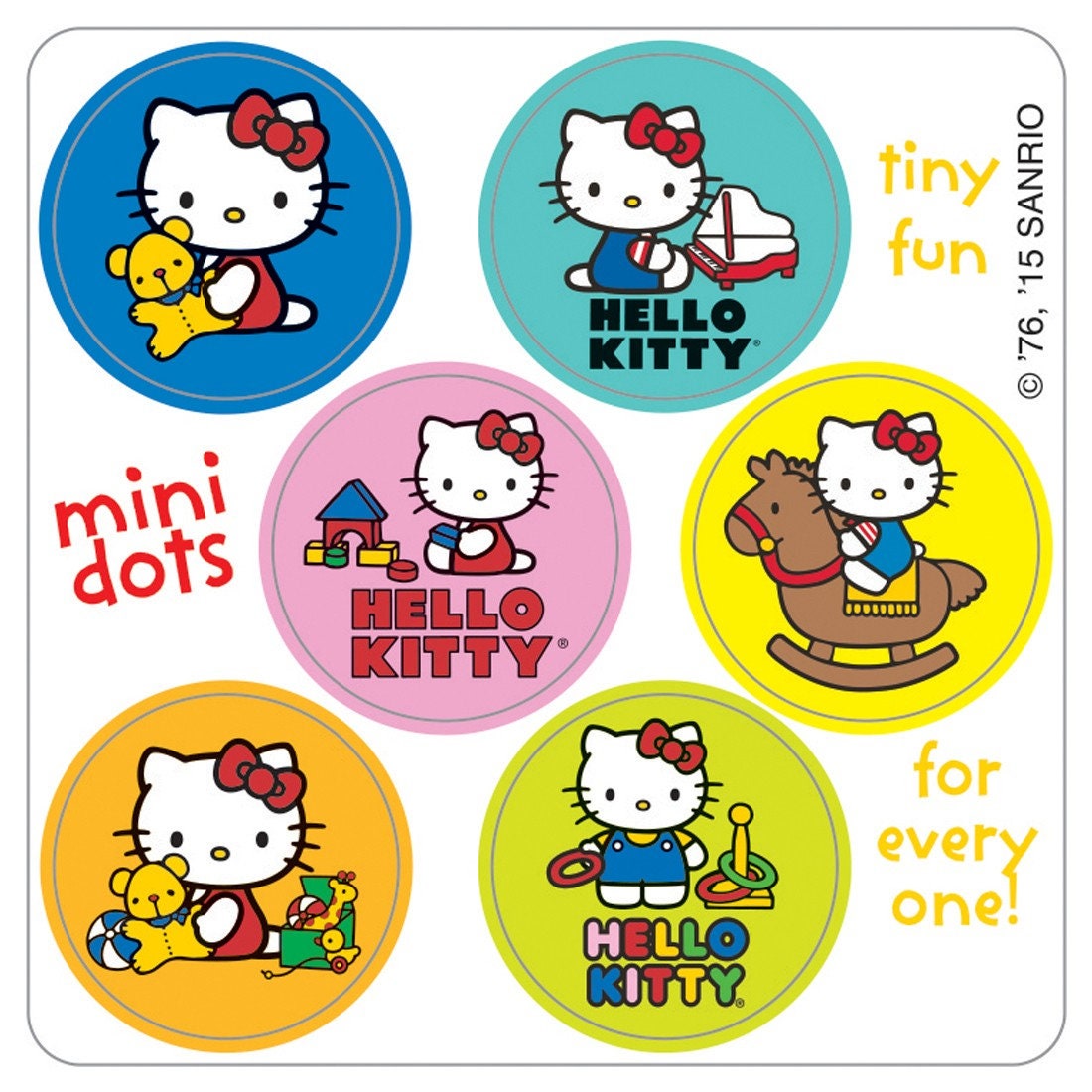 Hello Kitty Cupcake Toppers Square