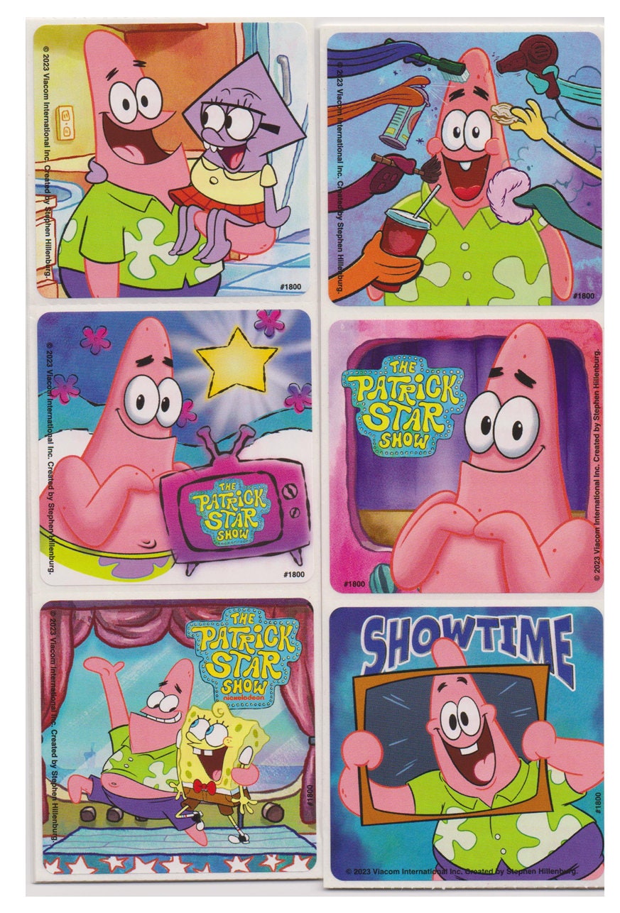 25 (licensed) Spongebob Patrick Star Show Stickers, 2.5" X 2.5" - Etsy
