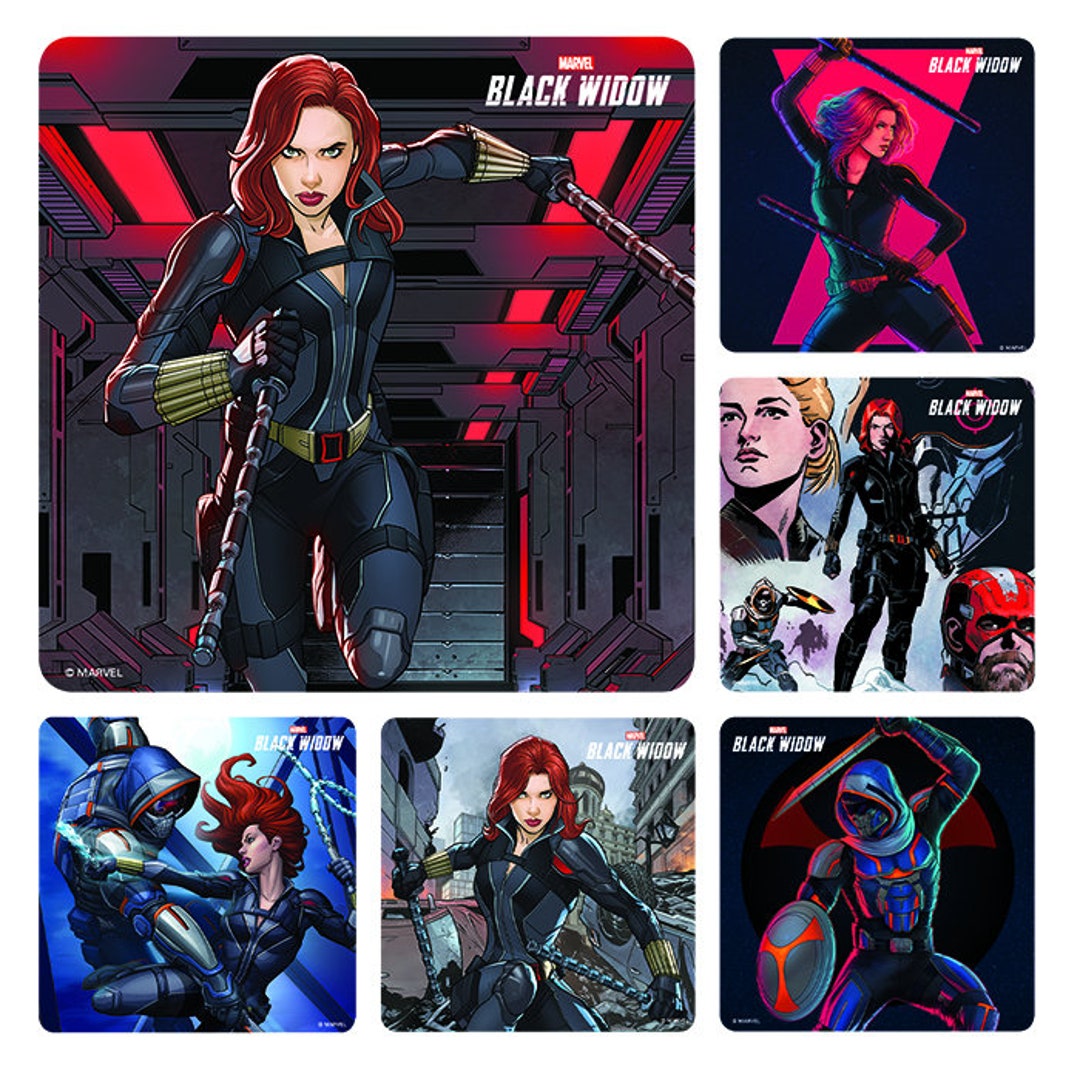 25 Black Widow Avengers Stickers, 2.5 X 2.5 Each - Etsy