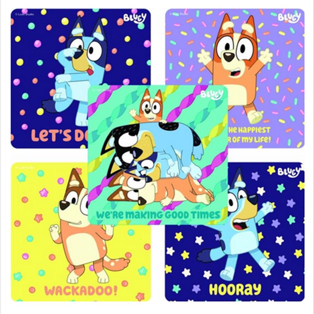25 licensed Smilemakers Bluey Sayings Stickers, 2.5 X 2.5 Each - Etsy