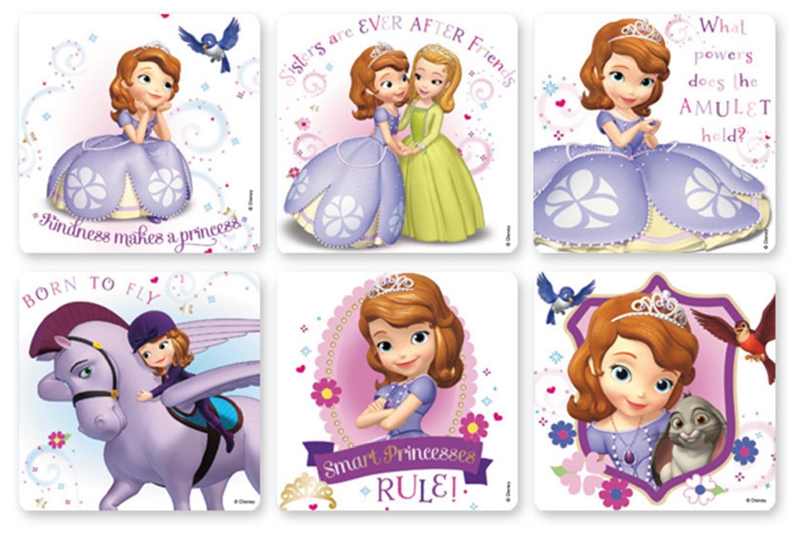 25 Sofia the First Stickers 2.5 X 2.5 - Etsy