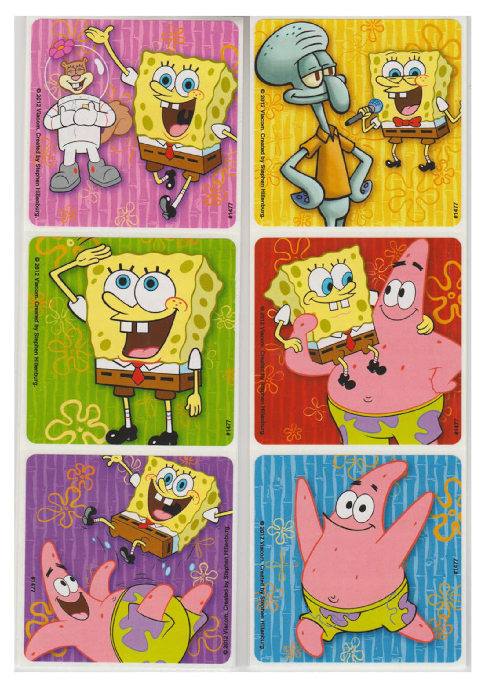 25 Spongebob Squarepants Stickers 2.5 X 2.5 Each | Etsy
