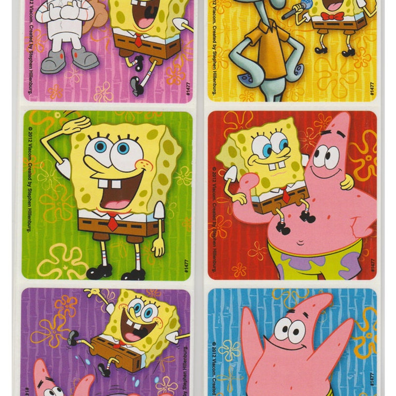 Spongebob Favor Tag - Etsy