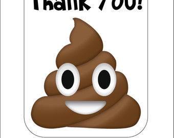 Poop Thank You - Etsy